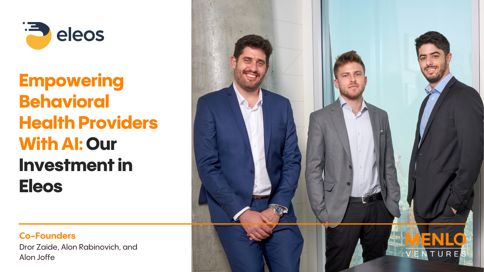 Empowering Behavioral Health Providers With AI: Our Investment in Eleos ...